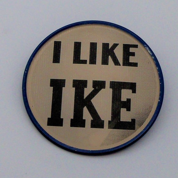 Pictorial Productions | Other | Vintage I Like Ike Twosided Political ...